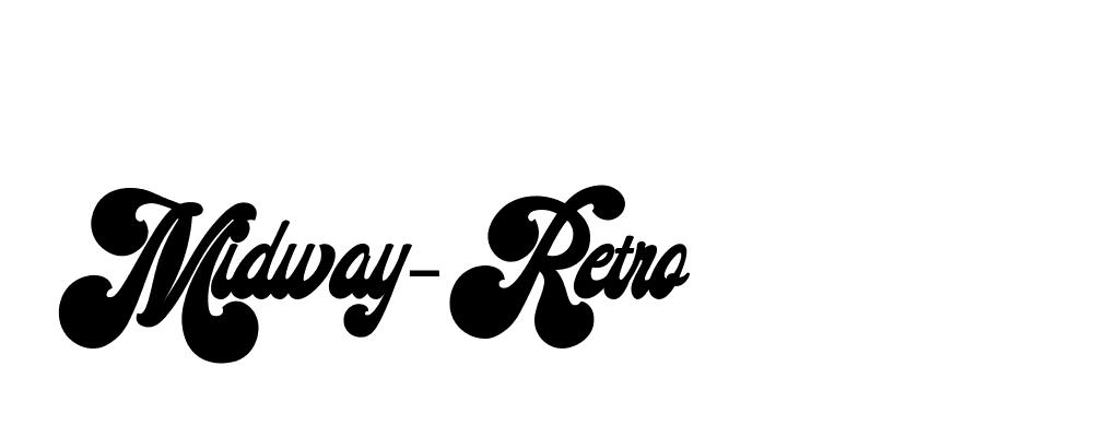 Midway Retro - Graphic Design Fonts