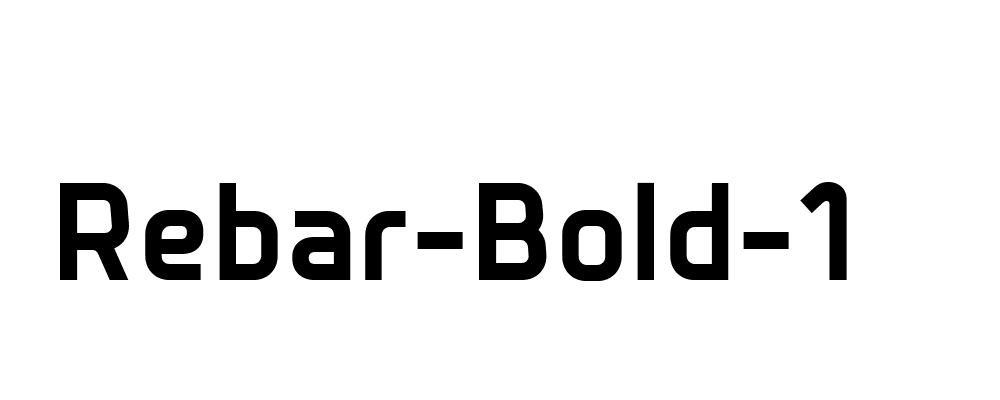 Rebar Bold - Graphic Design Fonts