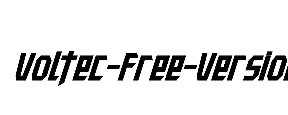 Voltec - Graphic Design Fonts