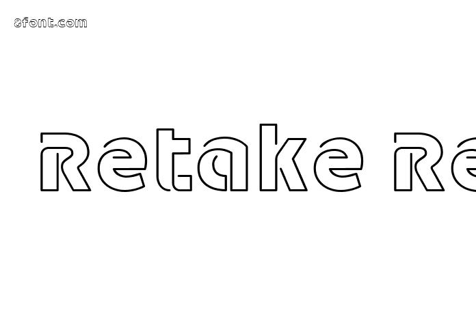 Retake Regular - Graphic Design Fonts