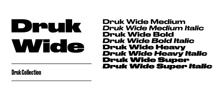 Druk Wide Medium - Free Font Download
