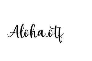 Aloha Font - Free Font Download