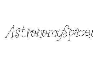 Astronomy Space Font - Free Font Download