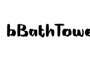 Bath Towel Font - Free Font Download