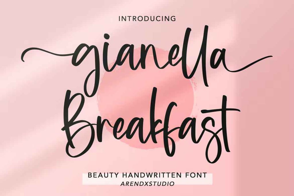 Gianella Breakfast Font - Free Font Download