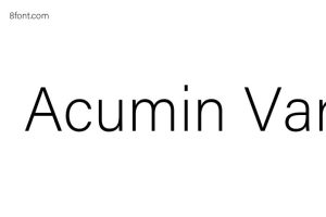 Acumin Variable Concept - Free Font Download