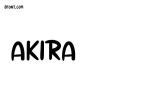 Akira - Free Font Download