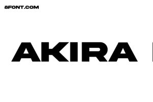 Akira Expanded Super Bold Font - Free Font Download
