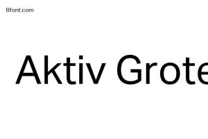 Aktiv Grotesk W01 Regular - Free Font Download