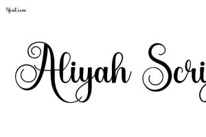 Aliyah Script - Free Font Download