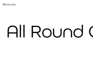 All Round Gothic W01 Book - Free Font Download