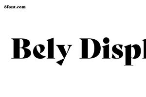 Bely Display W00 Regular - Free Font Download