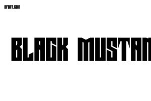 Black Mustang Font - Free Font Download