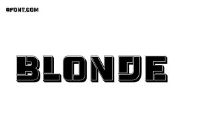 Blonde - Free Font Download