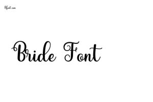 Bride Font - Free Font Download