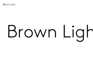 Brown Light - Free Font Download