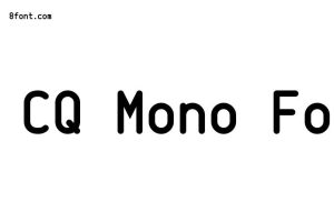 CQ Mono Font - Free Font Download