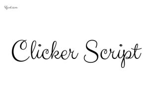 Clicker Script - Free Font Download