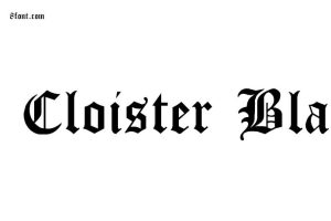 Cloister Black Light - Free Font Download