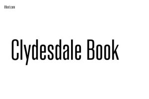 Clydesdale Book - Free Font Download