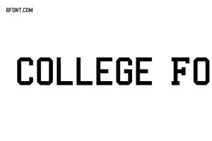 College Font - Free Font Download
