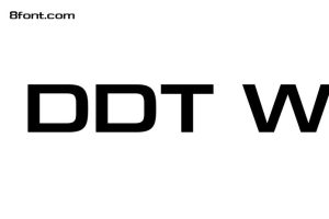 DDT W00 Extended Bold - Free Font Download