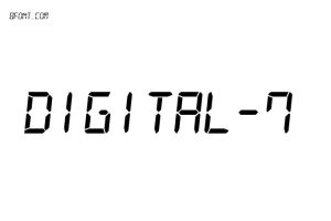 Digital-7 - Free Font Download
