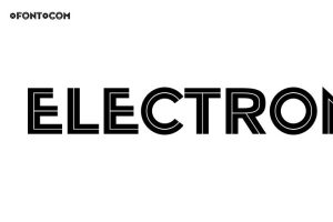 Electronica Display Inline - Free Font Download