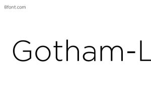 Gotham-Light - Free Font Download