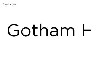 Gotham HTF Book - Free Font Download