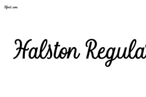 Halston Regular Font Download - Graphic Design Fonts