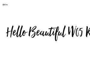 Hello Beautiful W05 Regular - Free Font Download