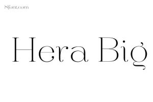 Hera Big Thin - Free Font Download