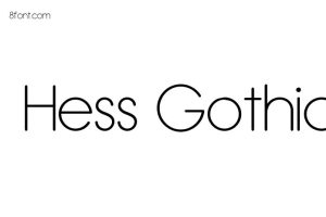 Hess Gothic Round NF W01 Rg - Free Font Download
