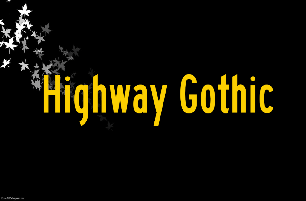 Highway Gothic Condensed Font - Free Font Download