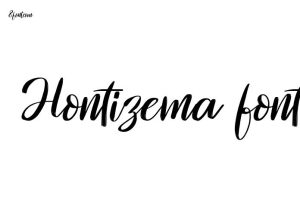 Hontizema font - Free Font Download