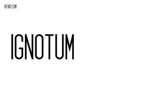 Ignotum - Free Font Download