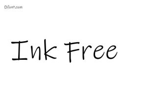 Ink Free - Free Font Download