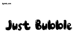 Just Bubble Font - Free Font Download