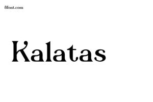 Kalatas - Free Font Download