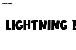 Lightning Bolt - Free Font Download