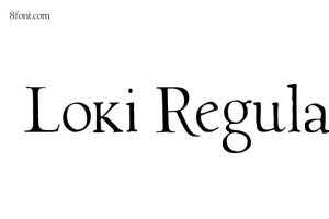 Loki Regular Font - Free Font Download