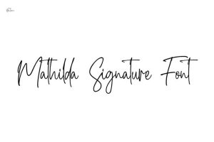 Mathilda Signature Font - Free Font Download
