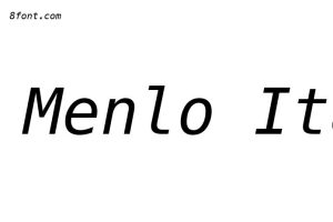 Menlo Italic - Free Font Download