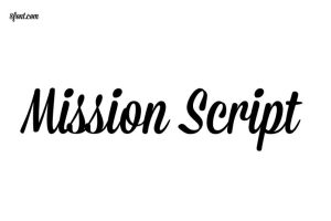 Mission Script Font Download - Graphic Design Fonts