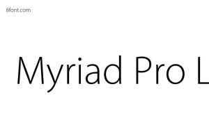 Myriad Pro Light - Free Font Download