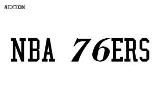 NBA 76ers Font - Free Font Download
