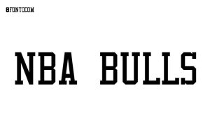 NBA Bulls Font - Free Font Download