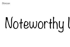 Noteworthy Light - Free Font Download