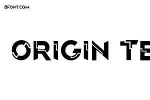 Origin Tech Demo - Free Font Download